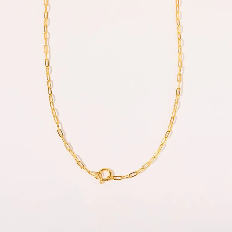 Circle Charm Base Necklace | Anti Tarnish Jewellery